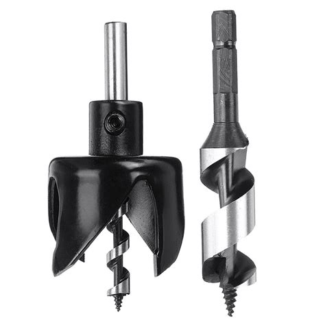Woodworking Hole Saw Drill Bit Round Four Tooth Cemented Carbide Lock