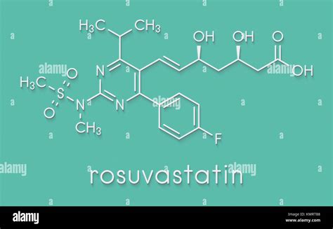 Rosuvastatin Cholesterol Lowering Drug Statin Class Molecule