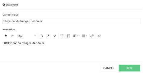 Static Text Update Wording On Your Site Sharefox