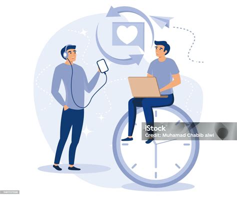 중독성 습관 개념 과식 정신없이 스크롤 간식 논스톱 정신 문제 설탕과 정크 푸드 다이어트와 영양 평면 벡터 현대 그림 개념에