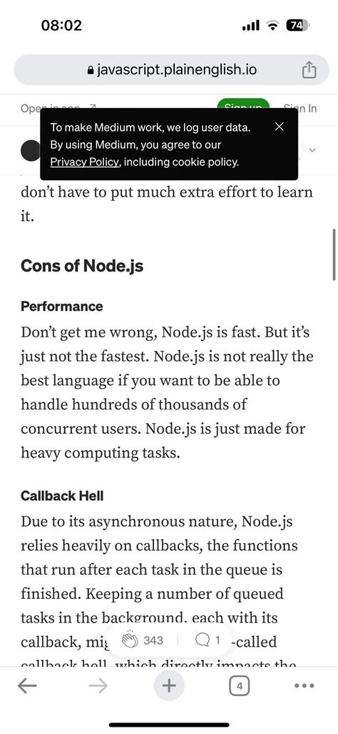 „nodejs Can Not Scale Well“ Rnode