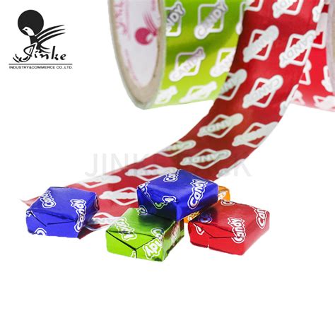 Christmas Candy Wrapper Food Grade Packaging Roll Wax Paper Aluminum