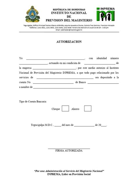 autorizacion de deposito a cuenta 1 4 1 2 2 pdf