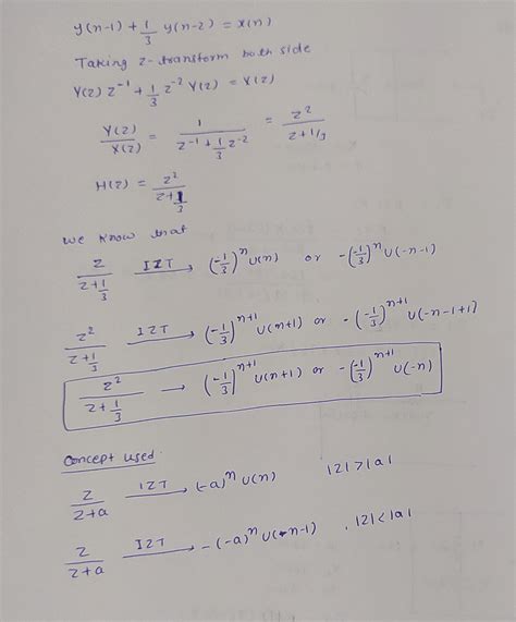 Solved 53 Consider An Lti Discrete Time System For Which The Input