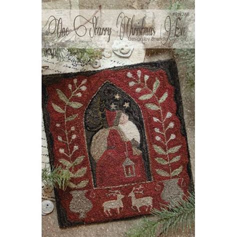 With Thy Needle And Thread ~ One Starry Christmas Eve Punch Needle Pat