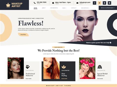 makeup artist佈景主題 —