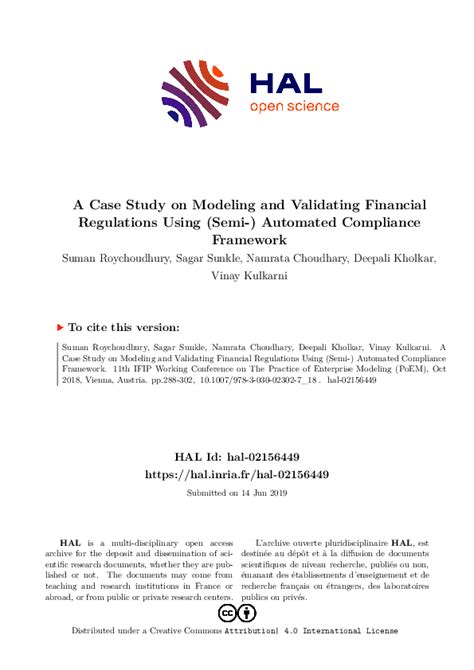 Pdf A Case Study On Modeling And Validating Financial Regulations