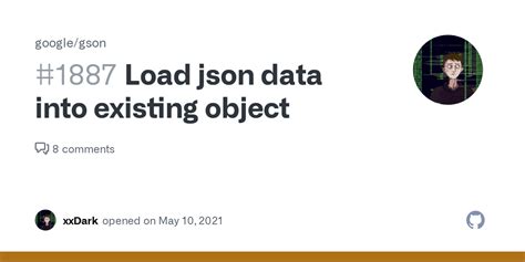 Load Json Data Into Existing Object Issue Google Gson GitHub