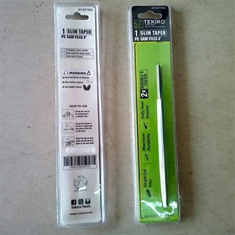 Tekiro Kikir Segitiga Slim Taper Slim Files 4 Inch Kikir Gergaji