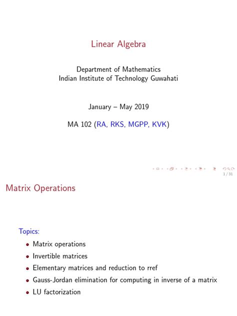 La Lectures 4 5 Pdf Pdf Matrix Mathematics Functional Analysis