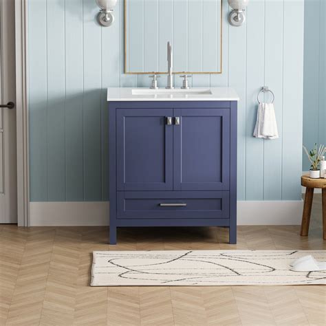 Lark Manor™ Fully Assembled Bathroom Sink Cabinet With Marble