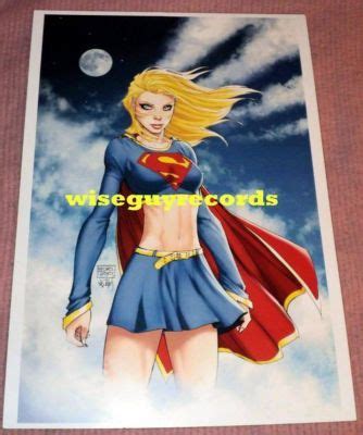 Michael Turner 12x19 Supergirl Print Awesome Bright Colors Dc Sexy