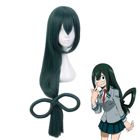 Boku No Hero Academia Tsuyu Asui Wig Cosplay Costume My Hero Academia