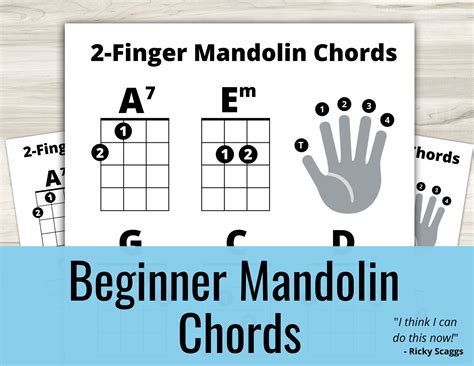 Two Finger Mandolin Chord Chart Pdf Printable