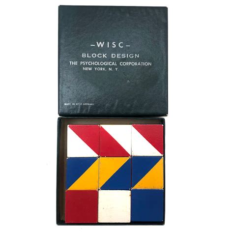 Wisc 1949 Object Assembly Test Puzzle Block Design Plus Test Problems