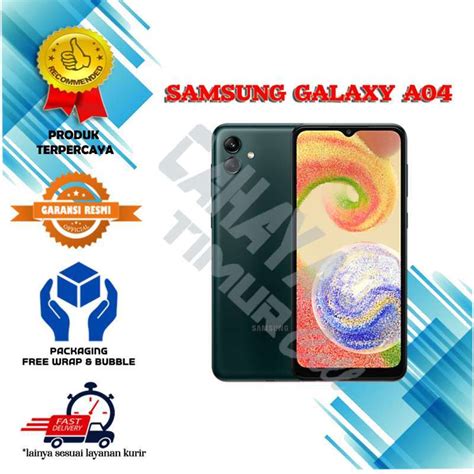Jual SAMSUNG GALAXY A04 RAM 4 64GB SMARTPHONE GARANSI RESMI BLUE Di