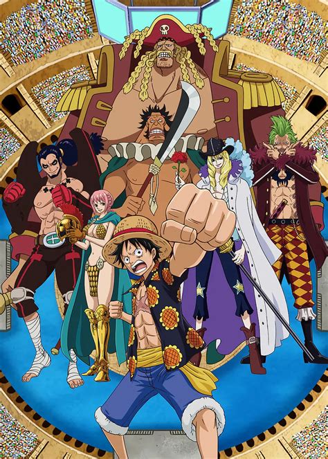 One Piece Dressrosa Colosseum Fighters Poster Picture Metal Print