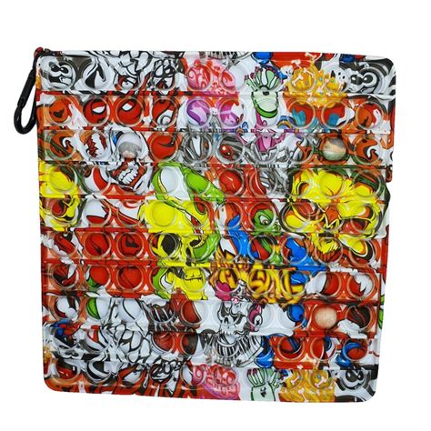 Push Pop Bubble Pop It Fidget Toy Large Big Jumbo Square Cm Pattern Red Big Face Wizzon
