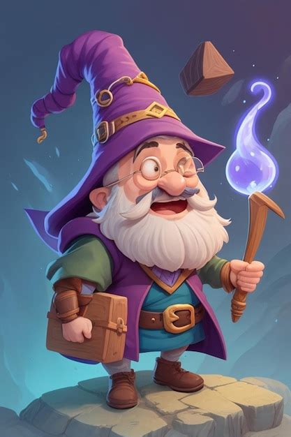 Premium Ai Image The Bumbling Wizards Apprentice