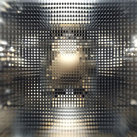 Premium Photo Sleek Perforated Metal Surface