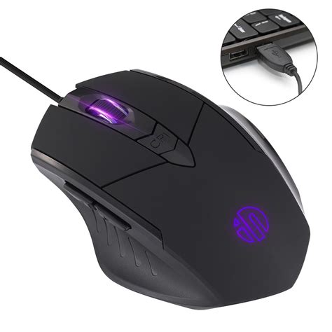 Ratón Ergonómico Con Cable Para Videojuegos Ratón Grandado