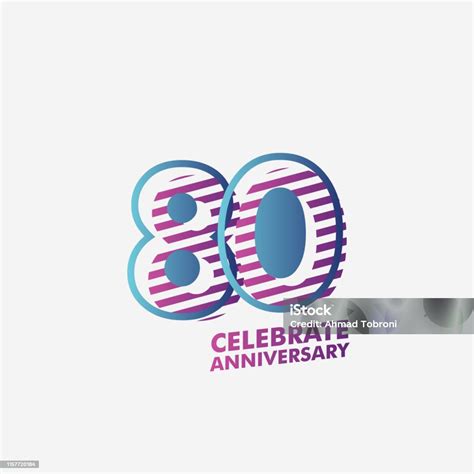 80 주년 기념 벡터 템플릿 디자인 일러스트 0명에 대한 스톡 벡터 아트 및 기타 이미지 0명 금 금속 기념일 Istock