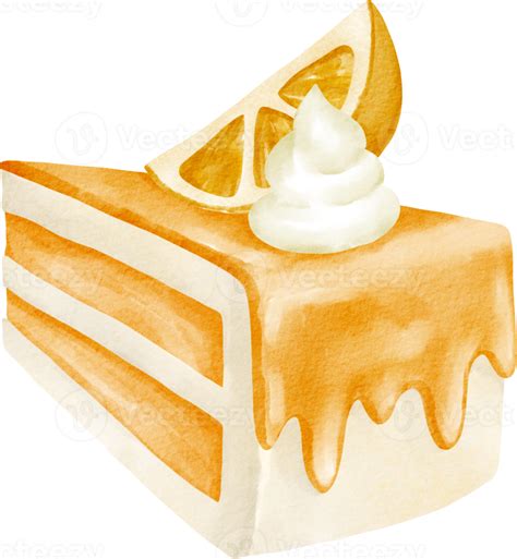 Watercolor Cake Orange 16536703 Png