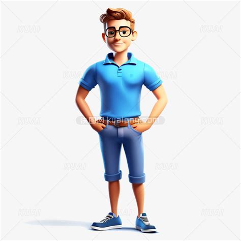 3d卡通男人 快图网 免费png图片免抠png高清背景素材库