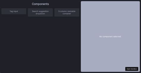 Components Codesandbox