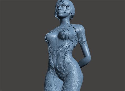 Stl File Cortana Halo 4 Ultra High Detailed Surface Game Accurate