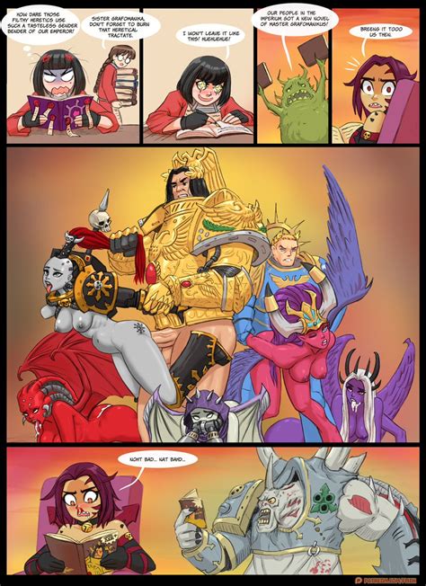 Rule 34 3boys 8girls Abaddon After Sex Angron Chaos Warhammer Comic