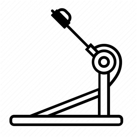 Bass Drum Drummer Drums Foot Kick Pedal Icon Download On Iconfinder