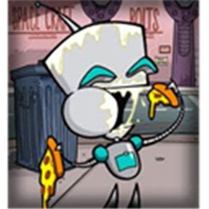 Girsmurf22 Photo Gir Eating Pizza Hes Covered With Cheese Invader