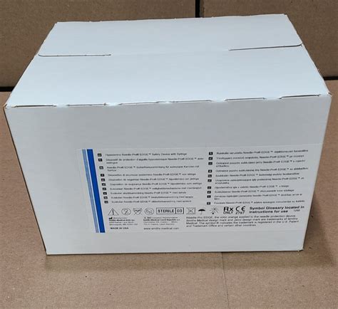 New Bd Box Of 50 Smiths Medical Jelco Hypodermic Needle Pro Edge Safety