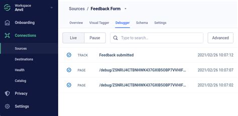 Collect Segment Data From Anvil Pure Python Web Apps