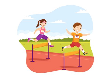 Jumping Hurdles Clipart