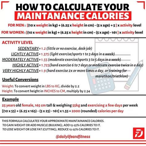 Daily Life Fitness On Instagram SHARE SAVE IT FOR LATER REFERENCE HOW TO CALCULATE YOUR