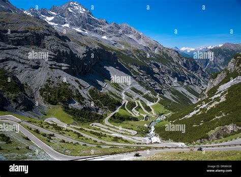 Motorräder auf der Stelvio Pass Passo Dello Stelvio Stilfser Joch