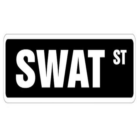 Signmission Ss Swat 18 In Swat Street Sign New Team Signs Police