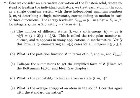 Solved 2 Here We Consider An Alternative Derivation Of Chegg