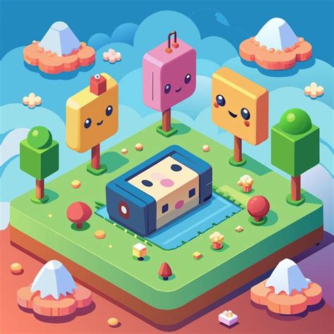 Cute Game Switch Vector Illustration Flat 2 Premium Ai Generated Vector