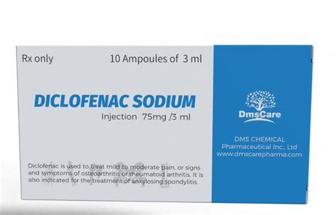 Analgesics Diclofenac Sodium Injection 3ml 75mg Injection Pain