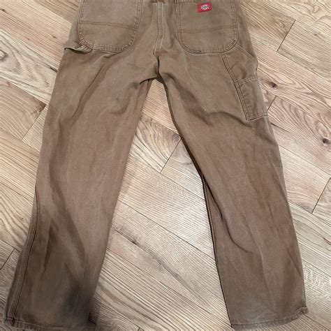 Brown Dickies Work Pants In Very Good Condition No Depop