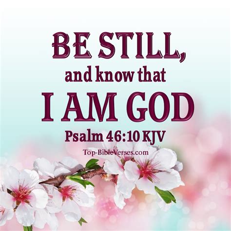Psalm 4610 Kjv Images Be Still And Know That I Am God