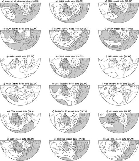 A C Leading Eigenvector Of The Correlation Matrix Of The Winter Time Download Scientific