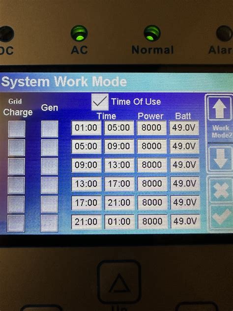 Need Some Help With System Work Mode Settings Starting In Solar Feel