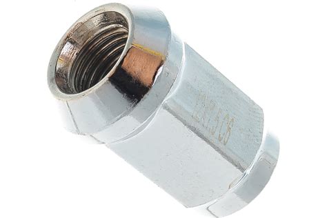 Гайка NORM M12x1.50, H=35 мм, ключ 19 мм, закрытая, хром, 20 шт. 401445 ...