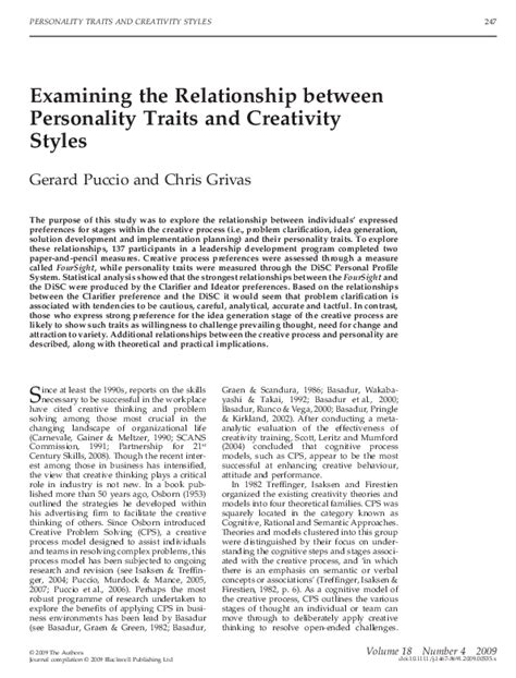 Pdf Examining The Relationship Between Personality Traits And