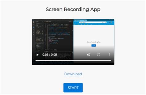 react and express screen recording app