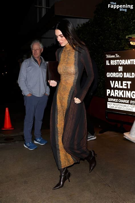 Kendall Jenner Flaunts Her Sexy Figure In A Clinging Dress At Giorgio Baldi In Santa Monica